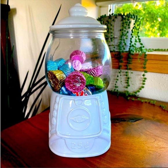 Storage & Organization | Glass Gumball Machine Canister | Poshmark
